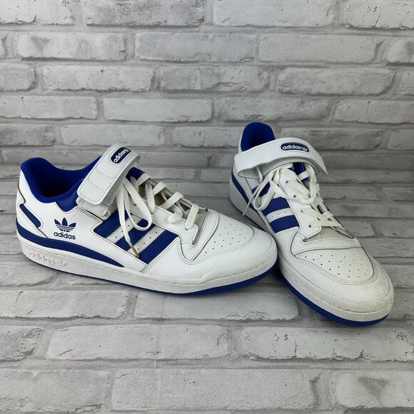adidas | Shoes | Adidas White Blue Athletic Shoes Evh 7904 Men Size 12 ...